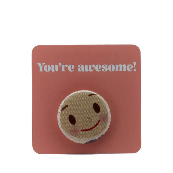 Button Badge - Smiles from around the world - Kitty Came Home